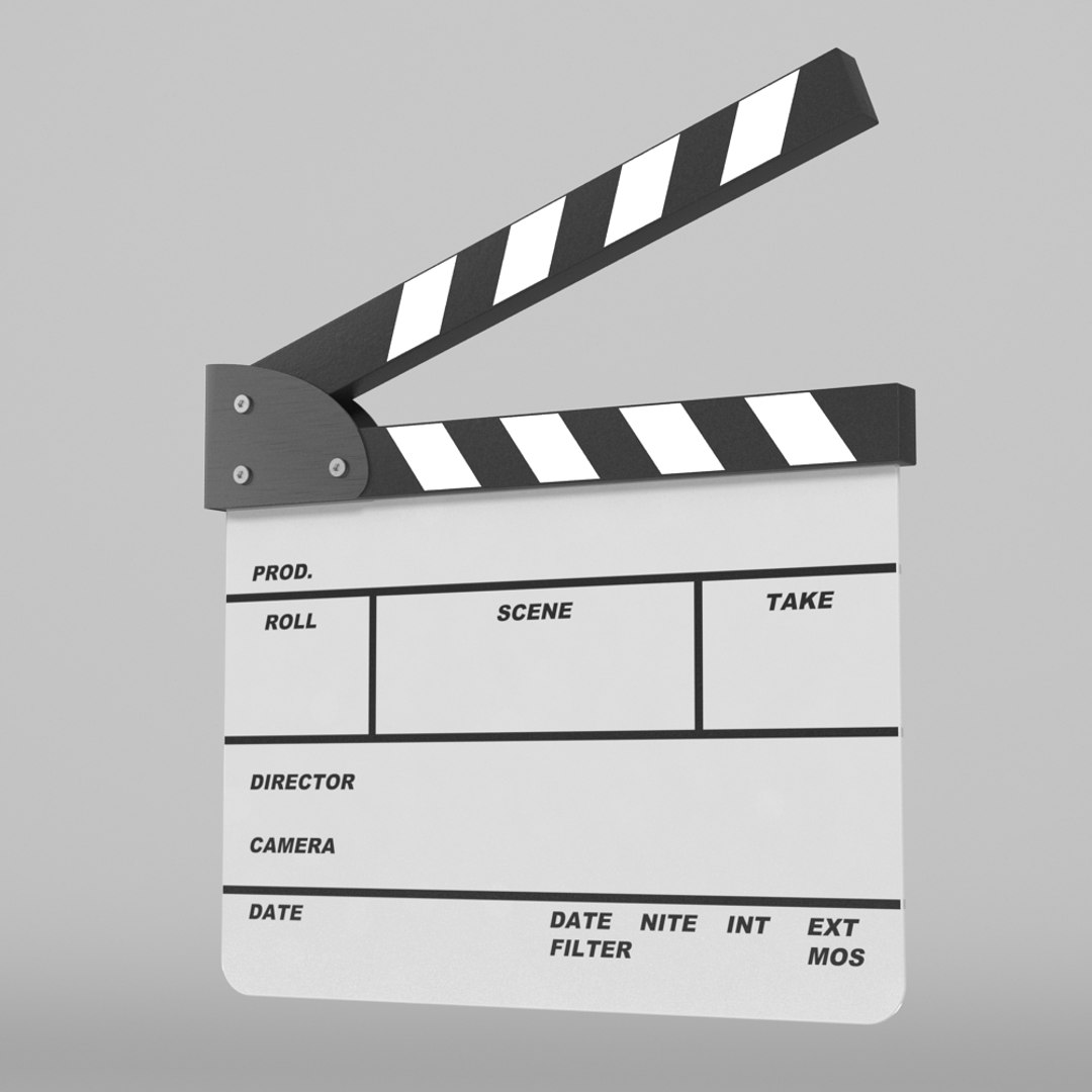 Film Clapperboard 3d Model