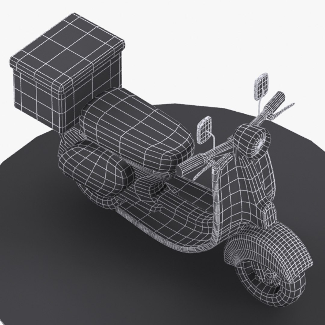 3d Cartoon Motorcycle Cycle Model