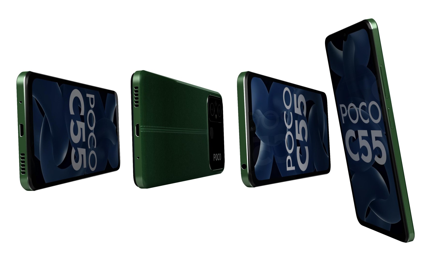 Xiaomi Poco C55 Green 3D Model - TurboSquid 2048892