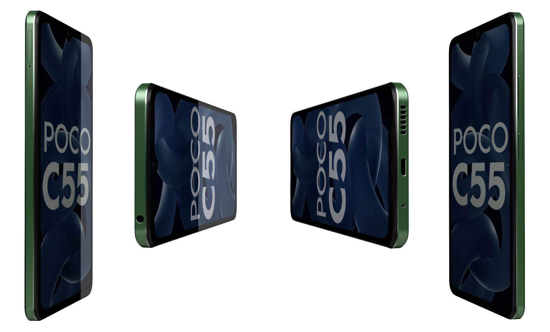 Xiaomi Poco C55 Green 3D Model - TurboSquid 2048892