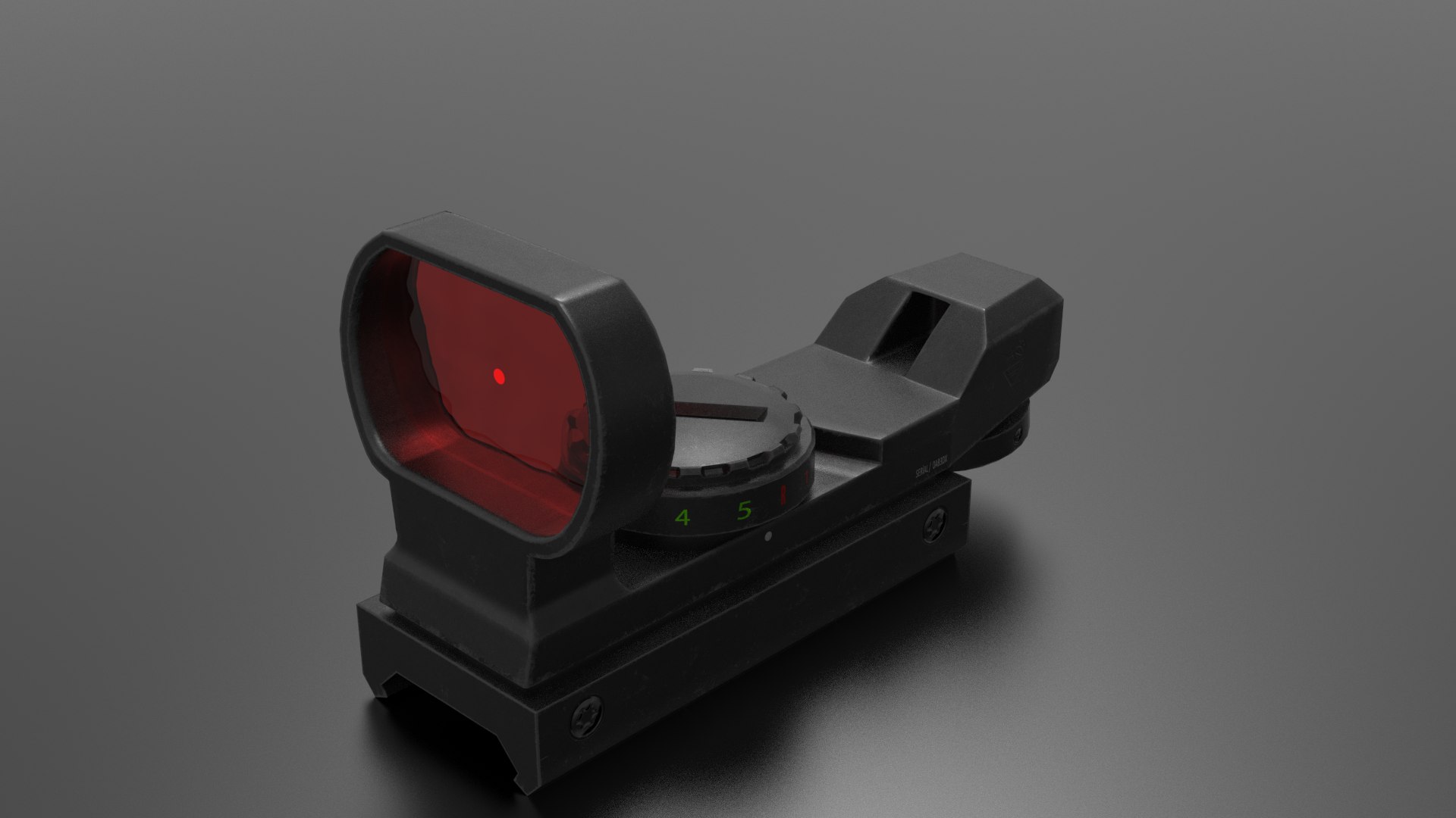 3D Reflex Red Dot Sight VR - TurboSquid 1879923