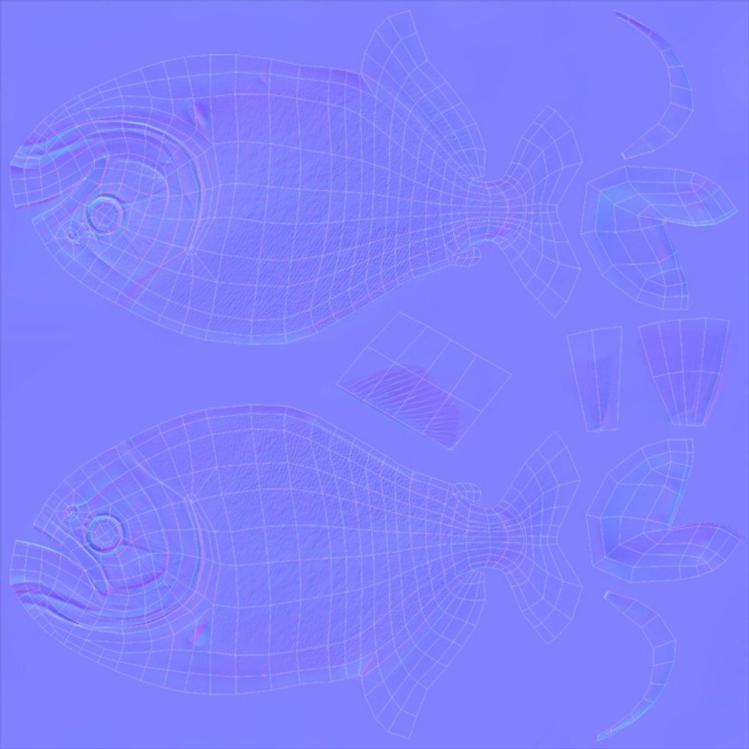 3d Piranha Fish Piran Piranya Model