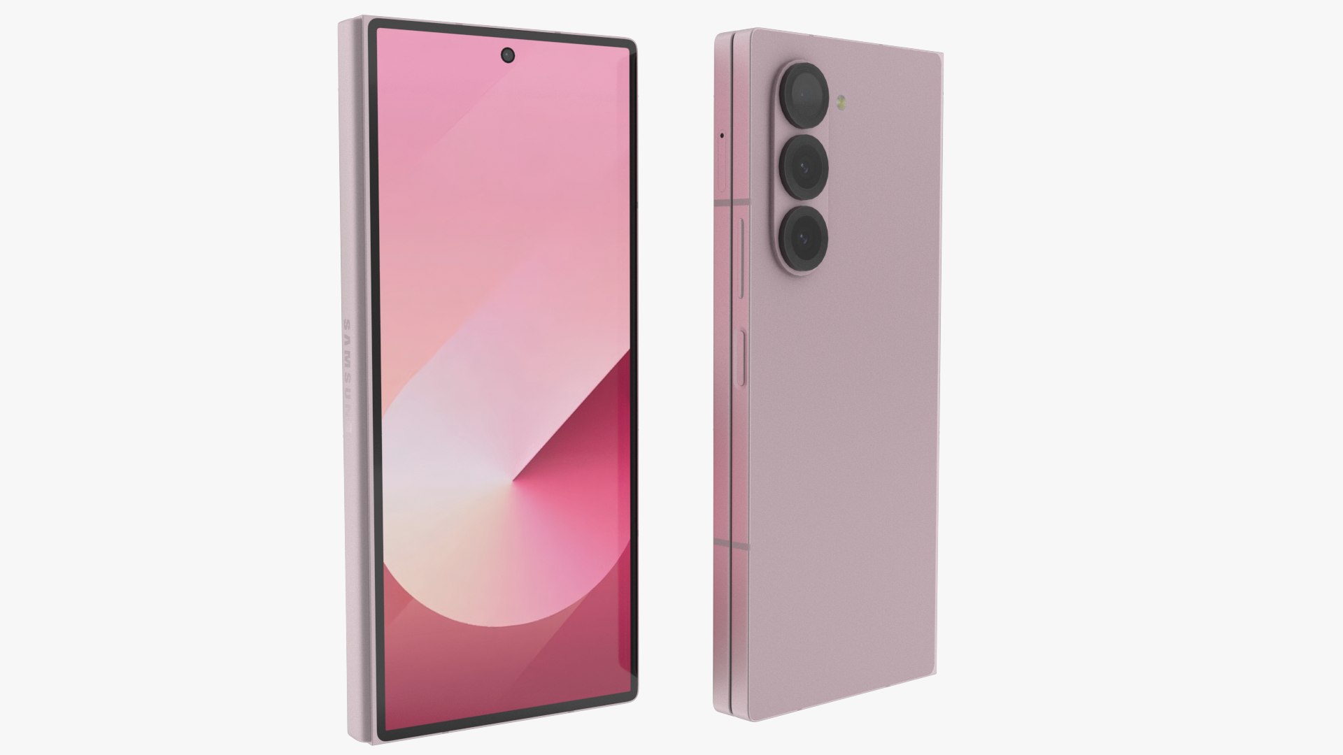 3D Samsung Galaxy Z Fold 6 Pink Model - TurboSquid 2337981