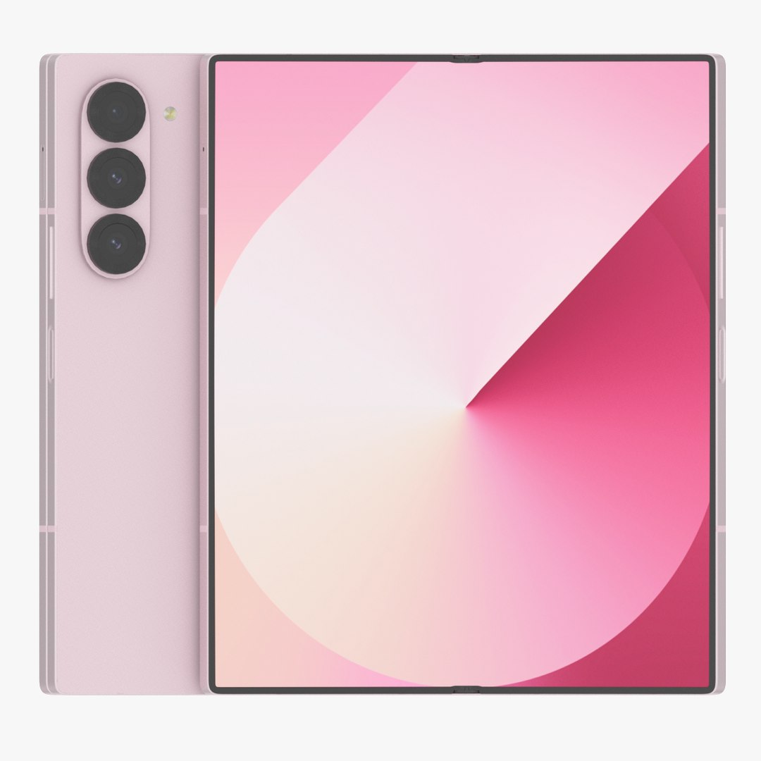3D Samsung Galaxy Z Fold 6 Pink Model - TurboSquid 2337981