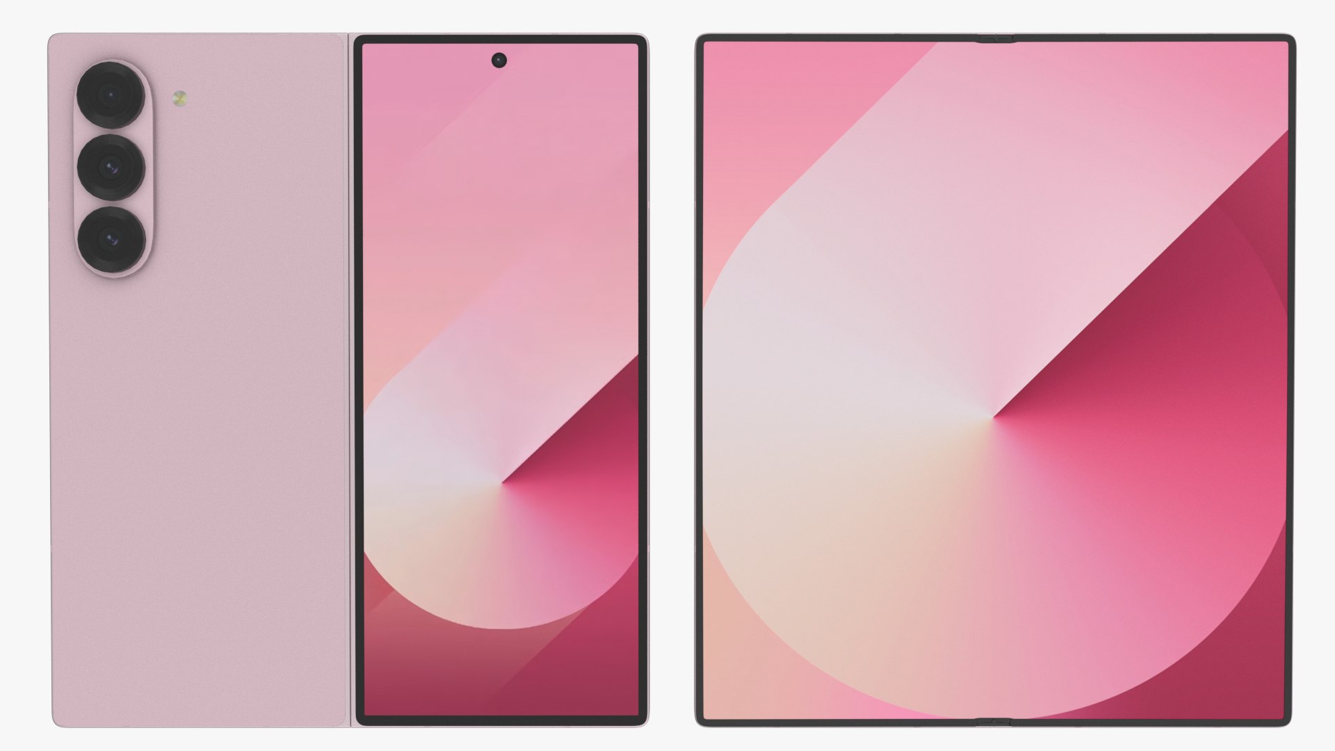 3D Samsung Galaxy Z Fold 6 Pink Model - TurboSquid 2337981