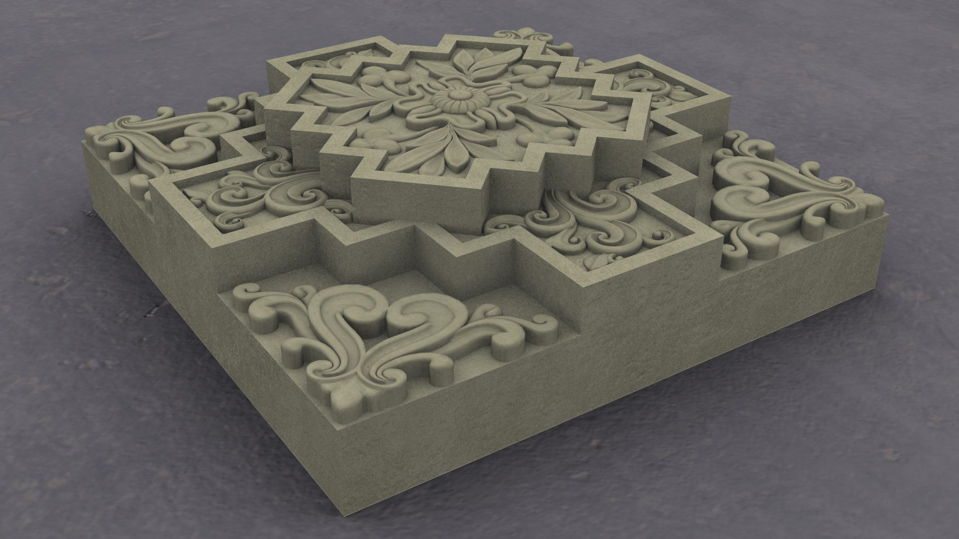 3D Carved Stone Inscriptions 02MM Model - TurboSquid 2102775