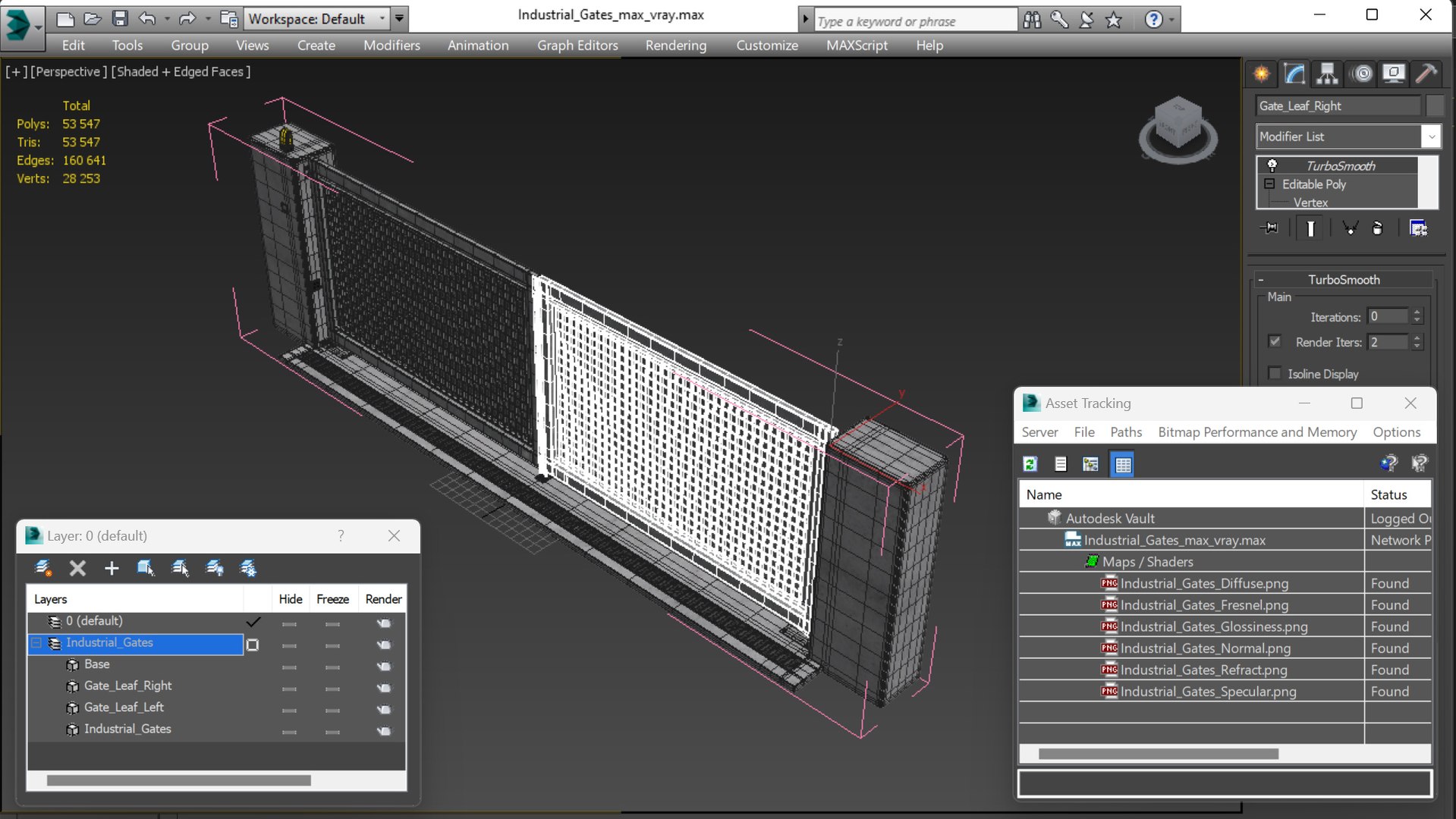 3D Industrial Gates model - TurboSquid 2146602