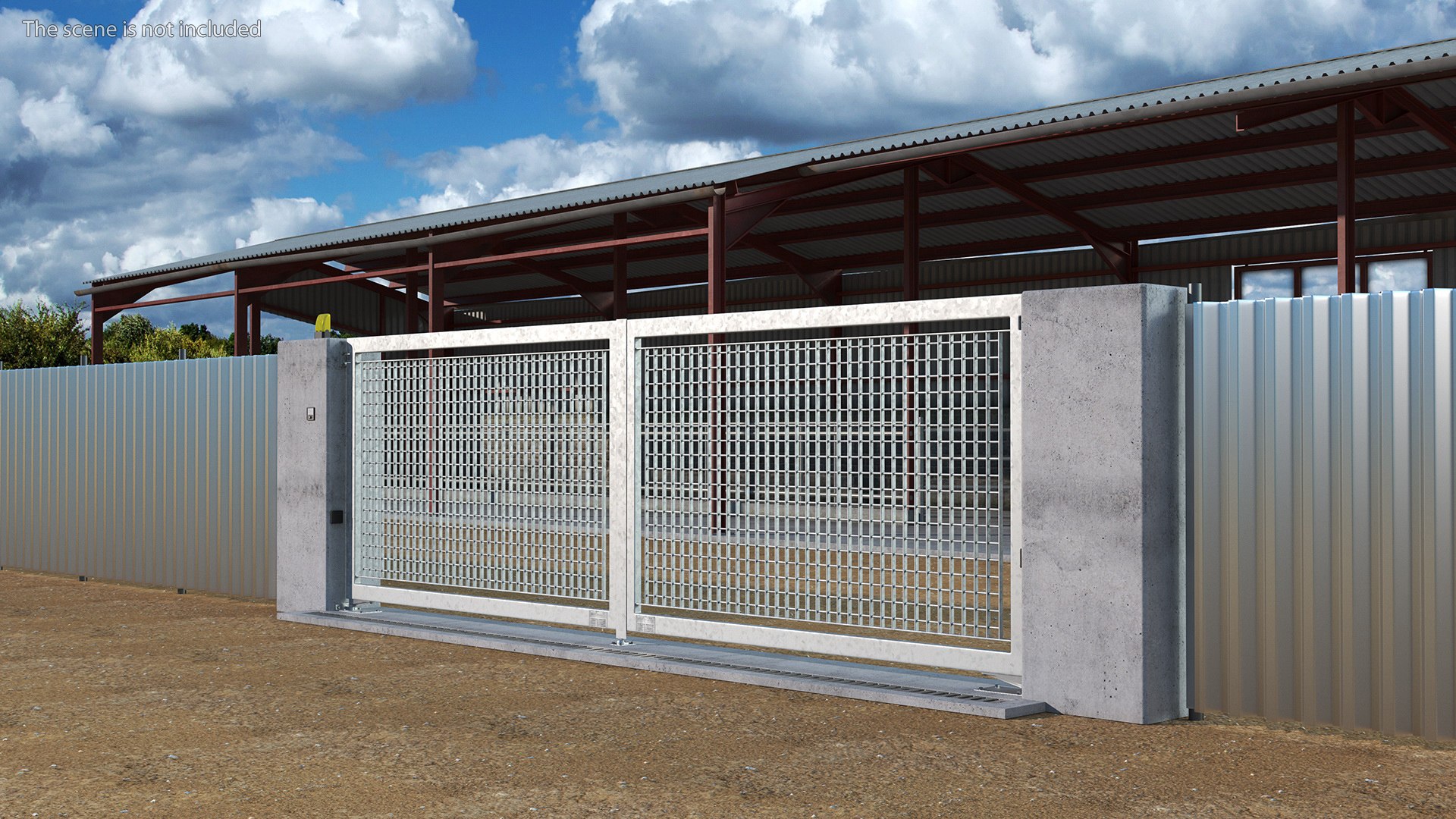 3D Industrial Gates Model - TurboSquid 2146602