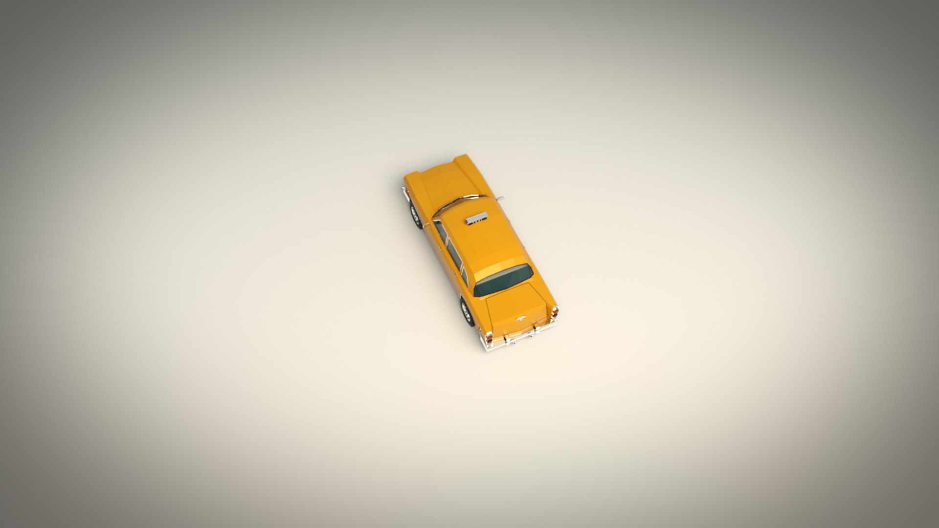 3D Model Yellow Cab - TurboSquid 1405279