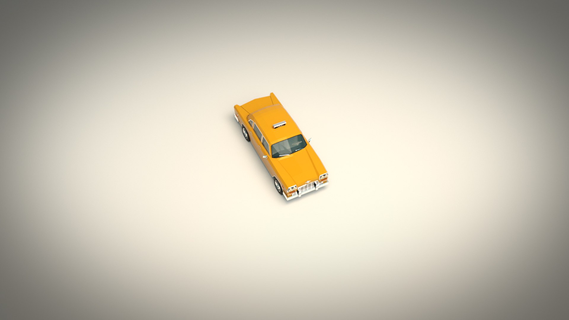3D Model Yellow Cab - TurboSquid 1405279