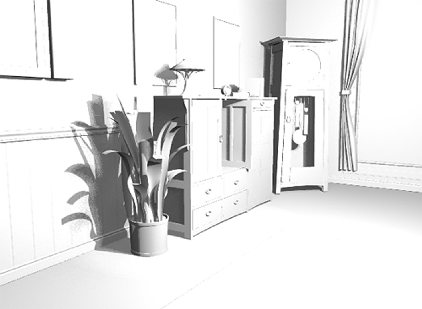 Living Room Environment 3d Ma