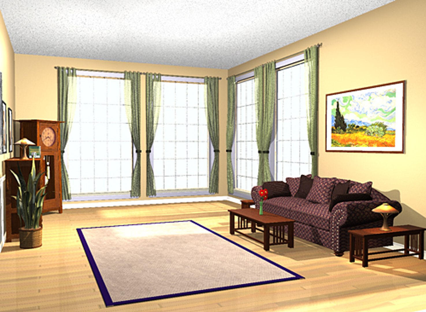 Living Room Environment 3d Ma