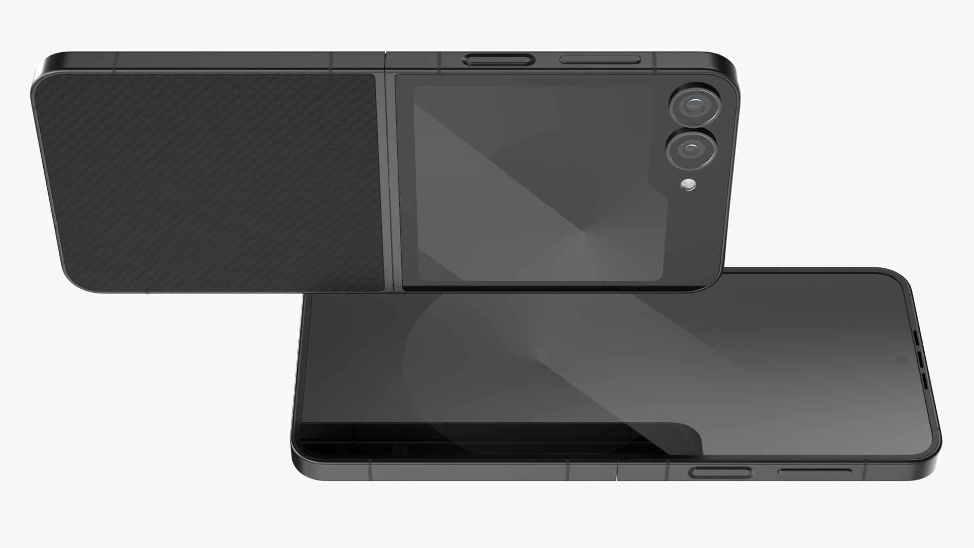 Samsung Galaxy Z Flip 6 Crafted Black 3D Model - TurboSquid 2254135