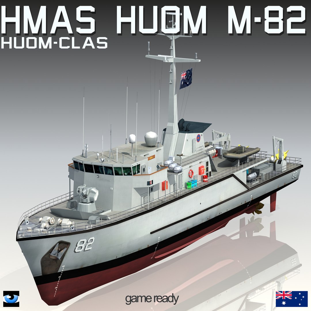 3D hmas huon m model - TurboSquid 1668849