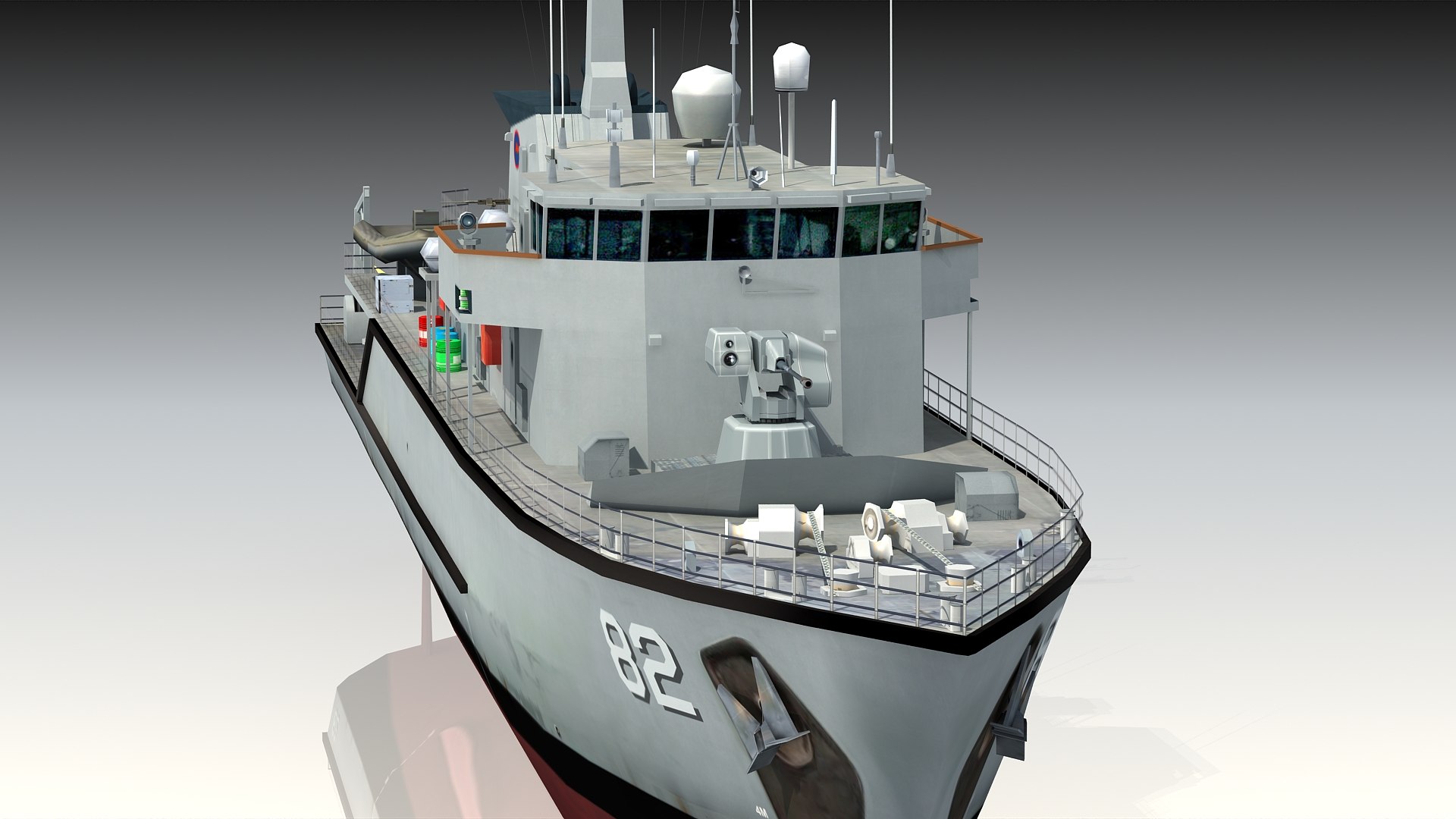 3D hmas huon m model - TurboSquid 1668849