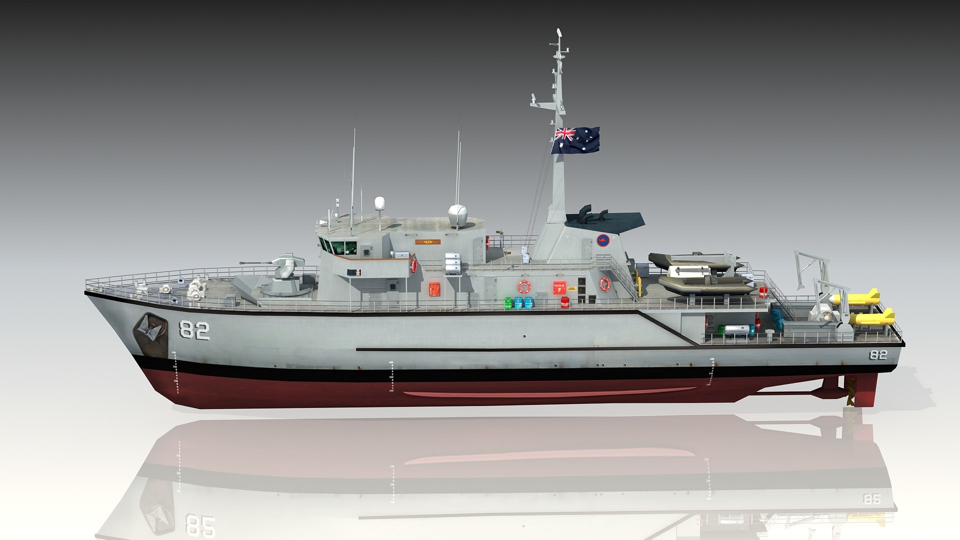 3D Hmas Huon M Model - TurboSquid 1668849