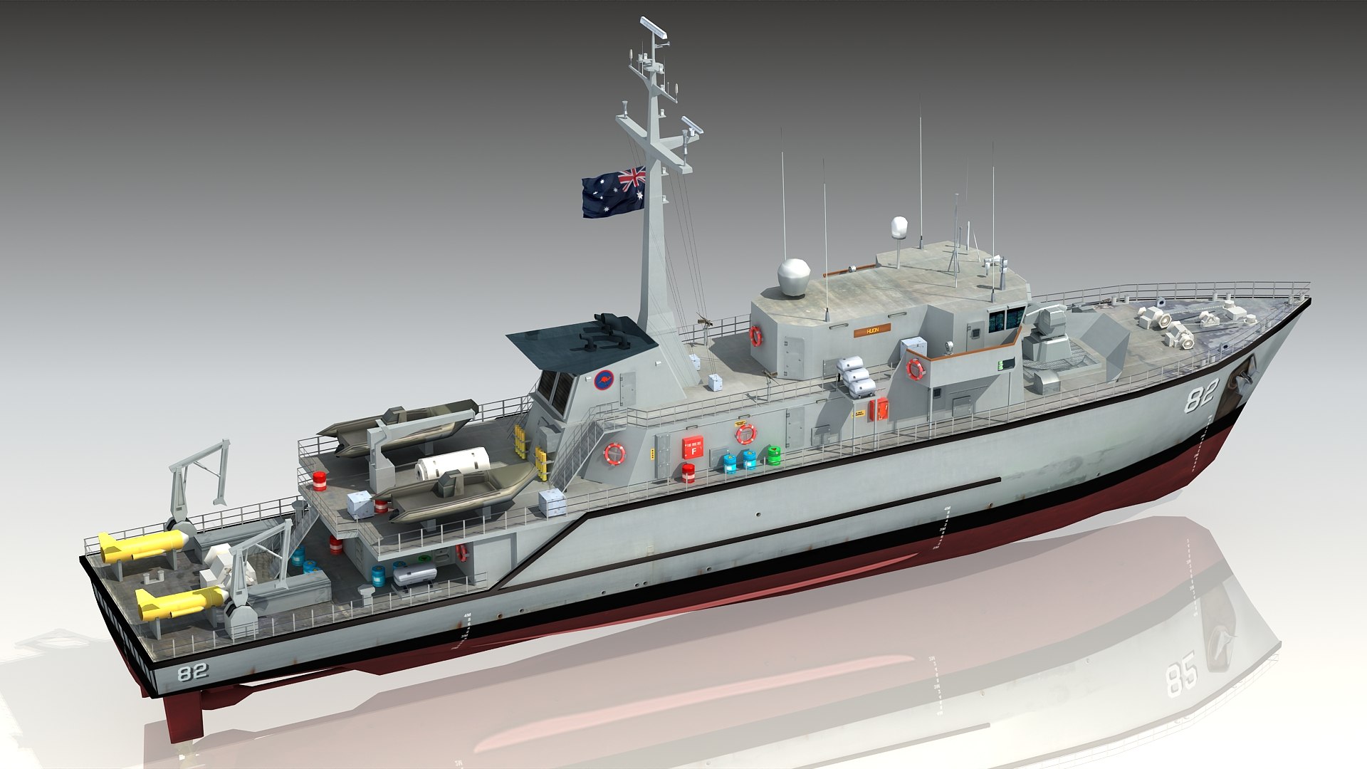 3D Hmas Huon M Model - TurboSquid 1668849