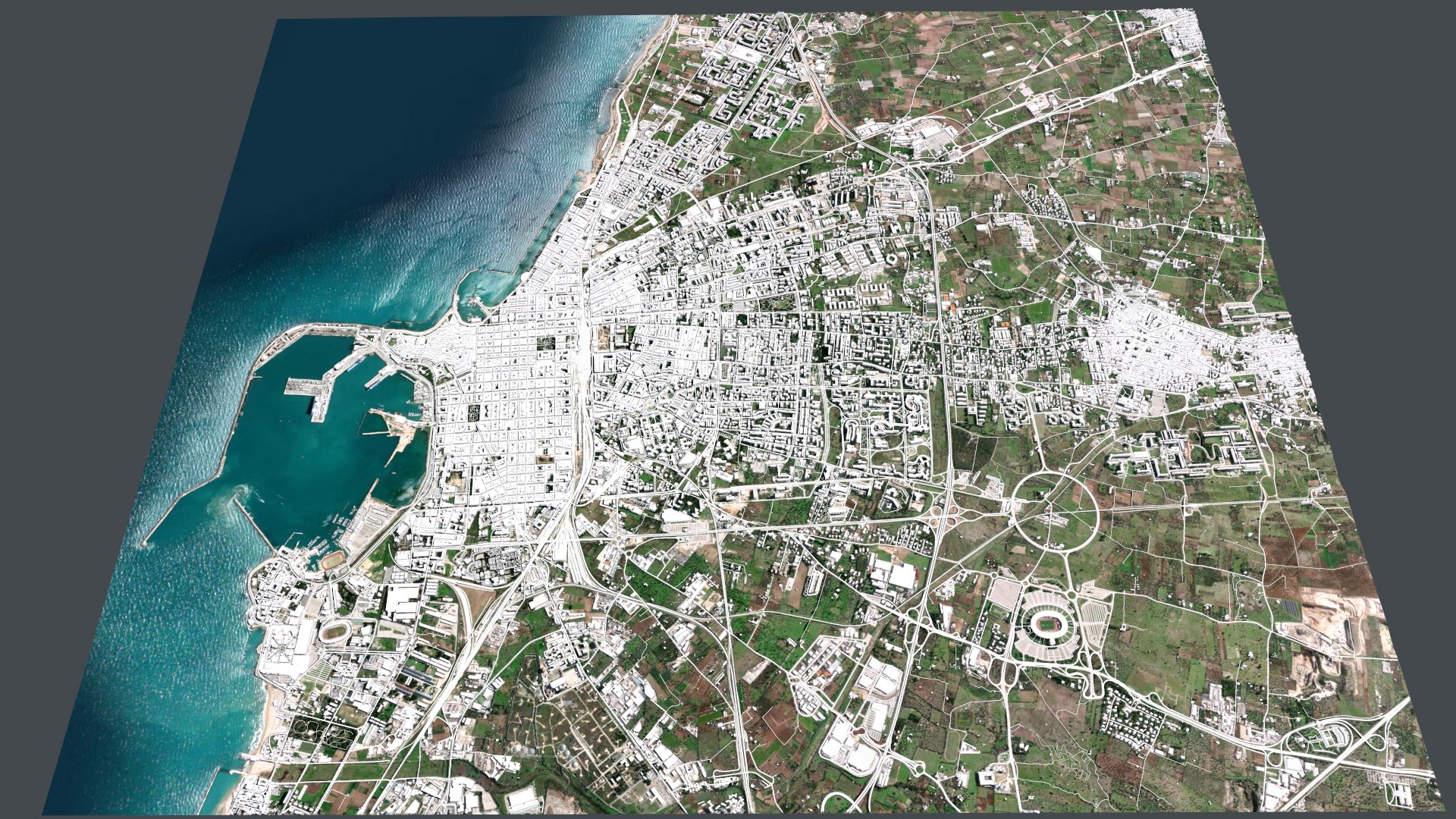 3D Cityscape Bari Italy - TurboSquid 1839785