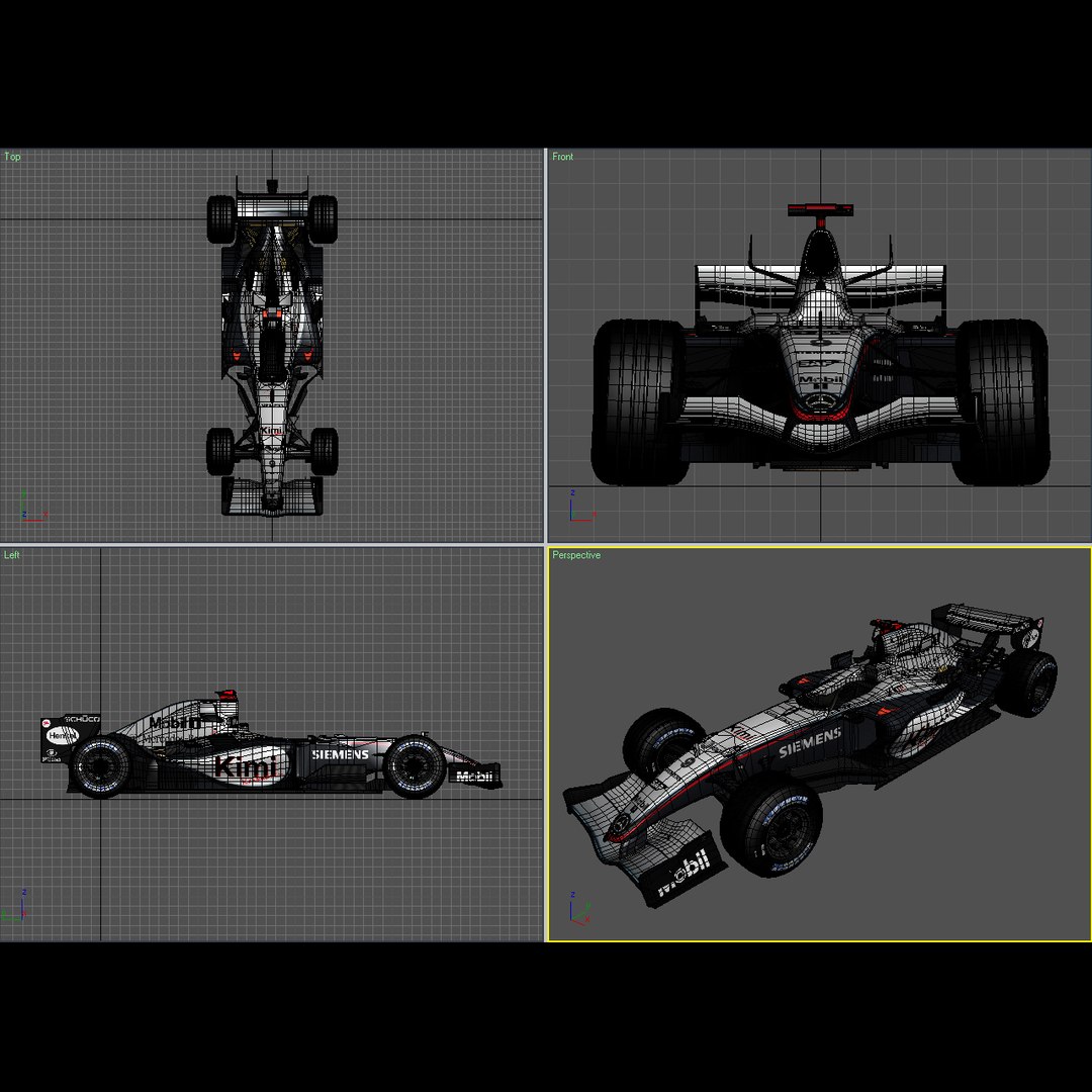 Mp4-20 Modelled 3d Model