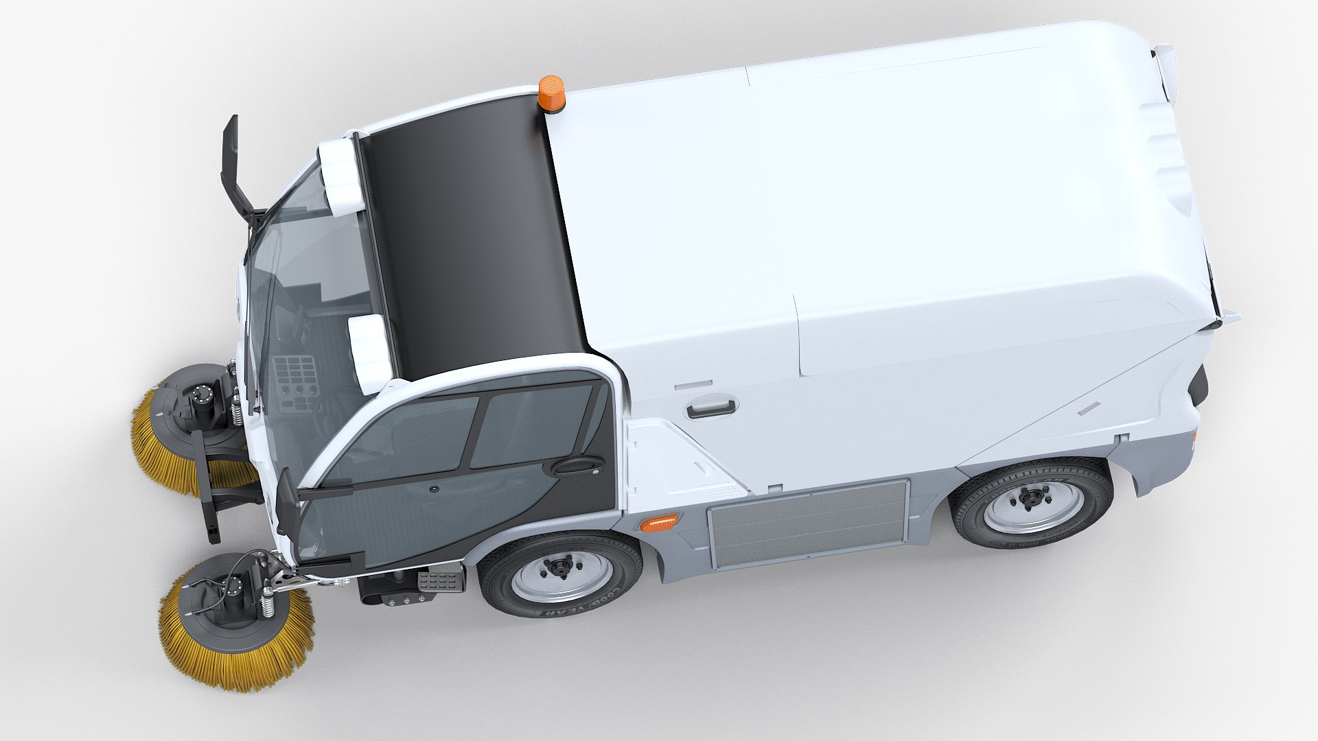 Road Sweeper Ausa W200H 3D - TurboSquid 1774311