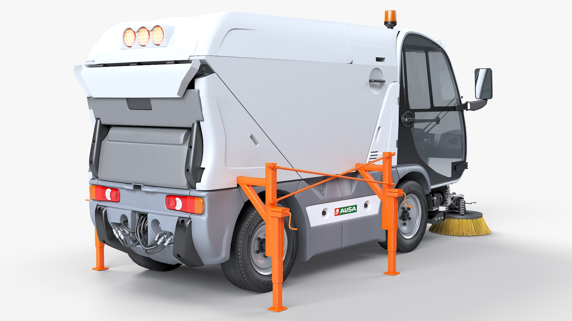 Road Sweeper Ausa W200H 3D - TurboSquid 1774311