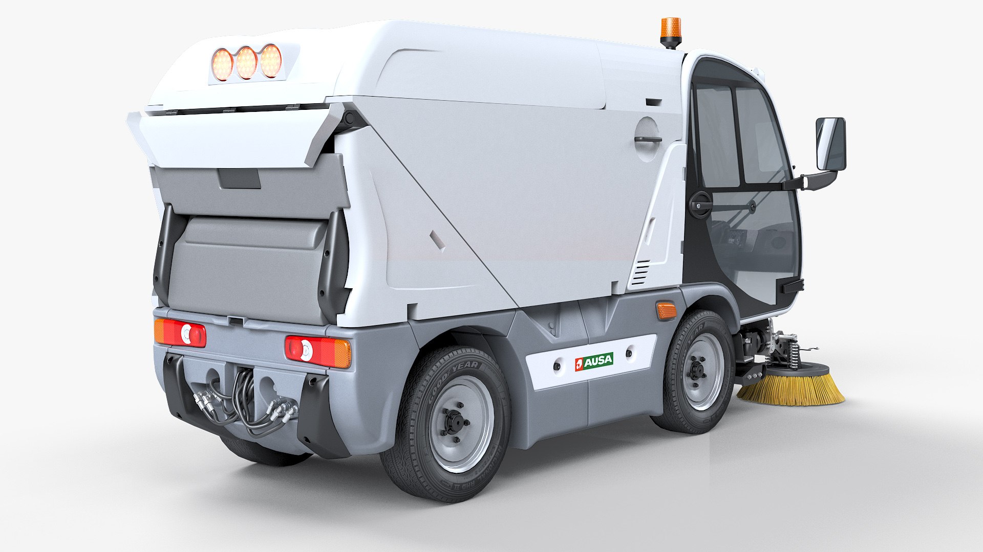 Road Sweeper Ausa W200H 3D - TurboSquid 1774311