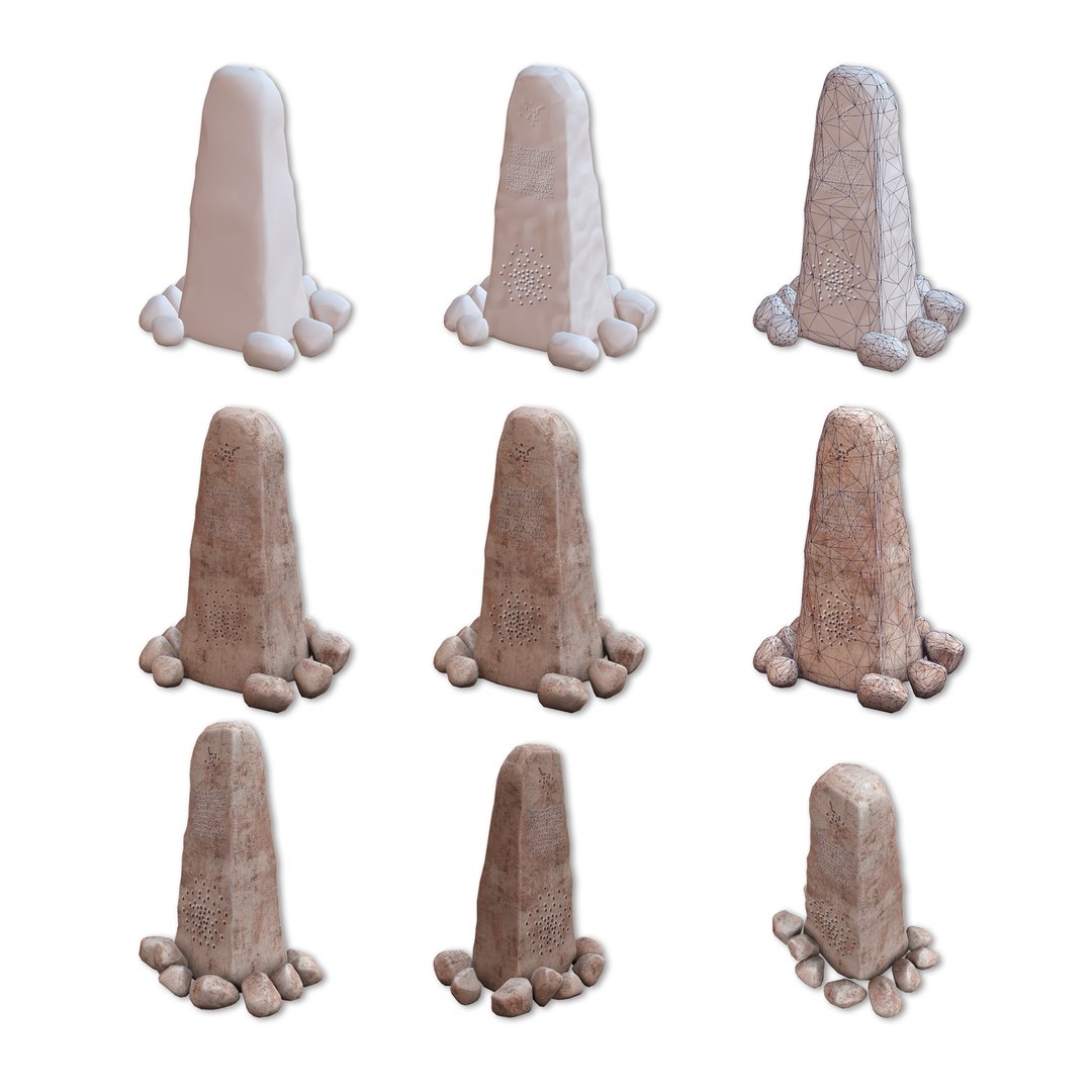 Free Stone Model - TurboSquid 1221074