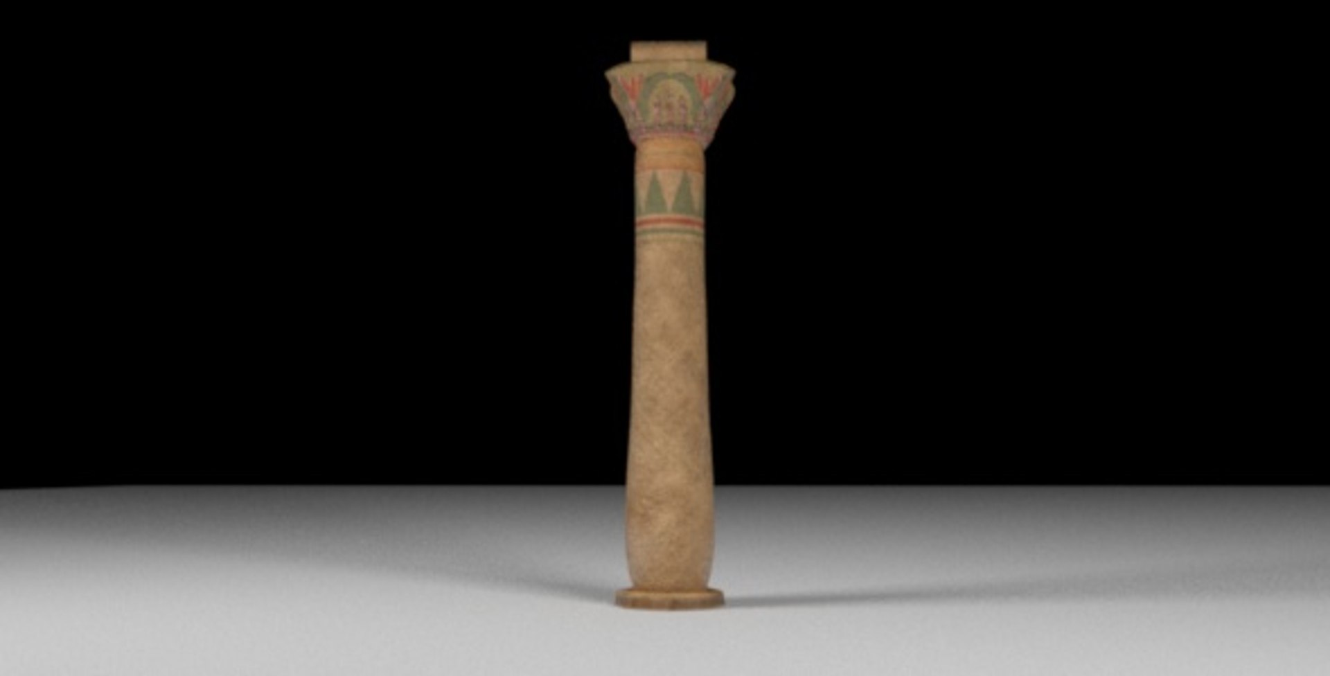 3d Ancient Egyptian Pillar