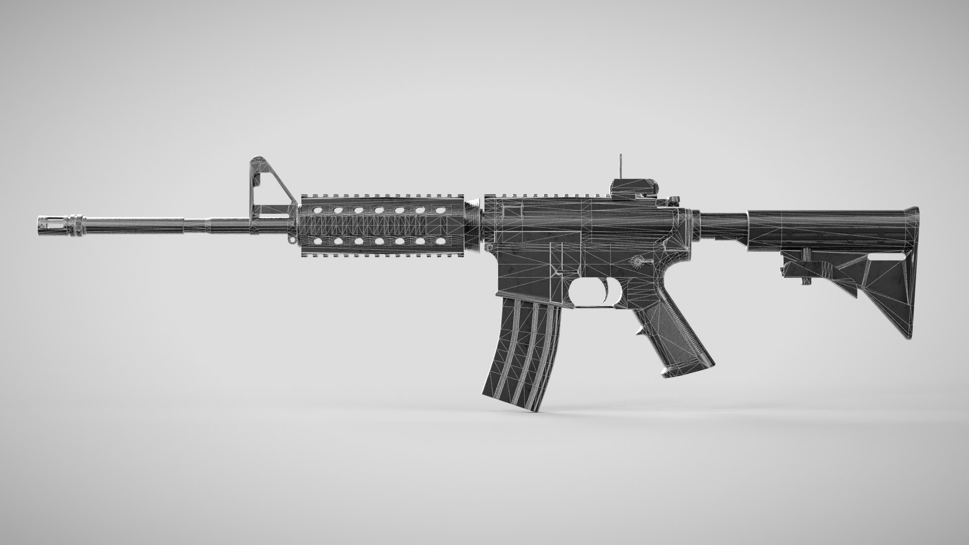 3d Model Ready M4a1