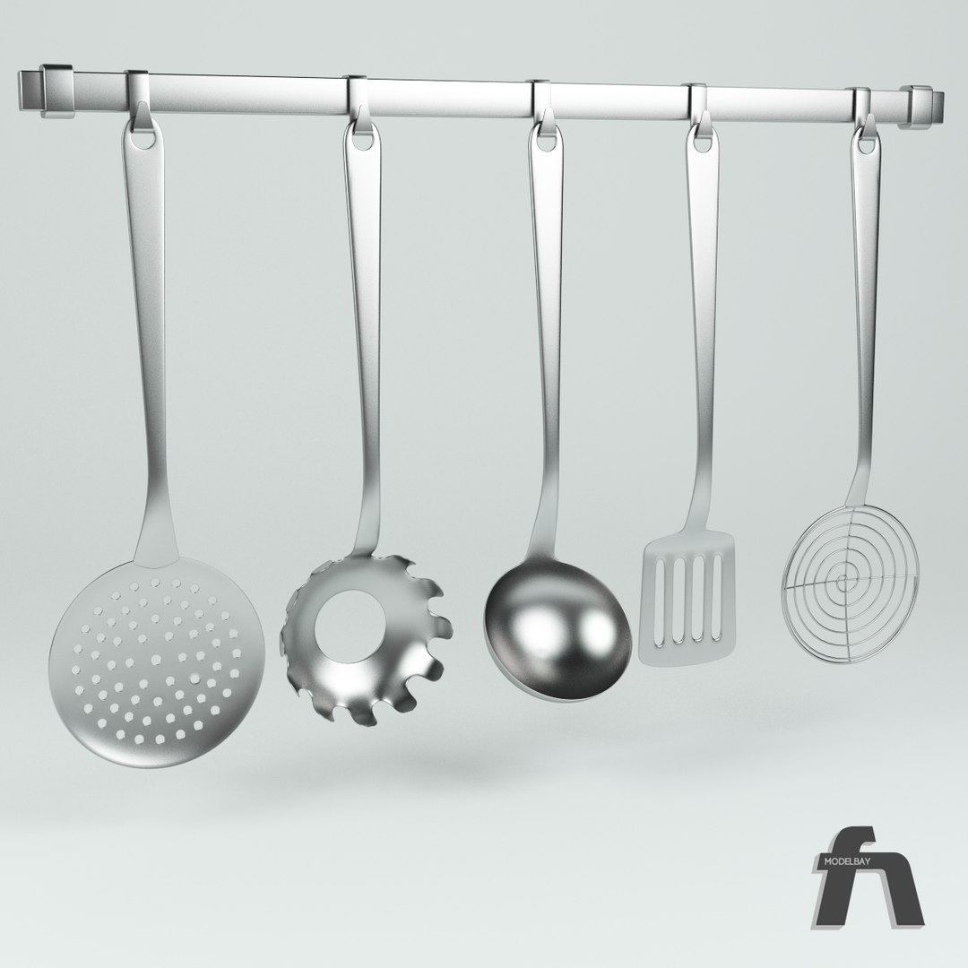 3d Model Of Kitchen Tools