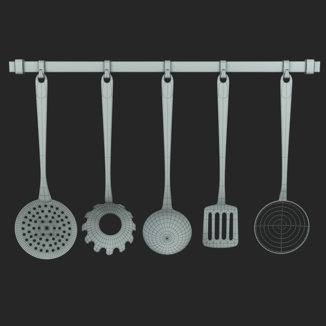 3d Model Of Kitchen Tools