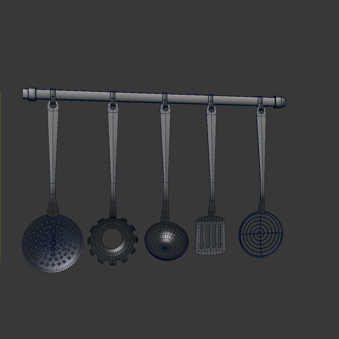 3d Model Of Kitchen Tools