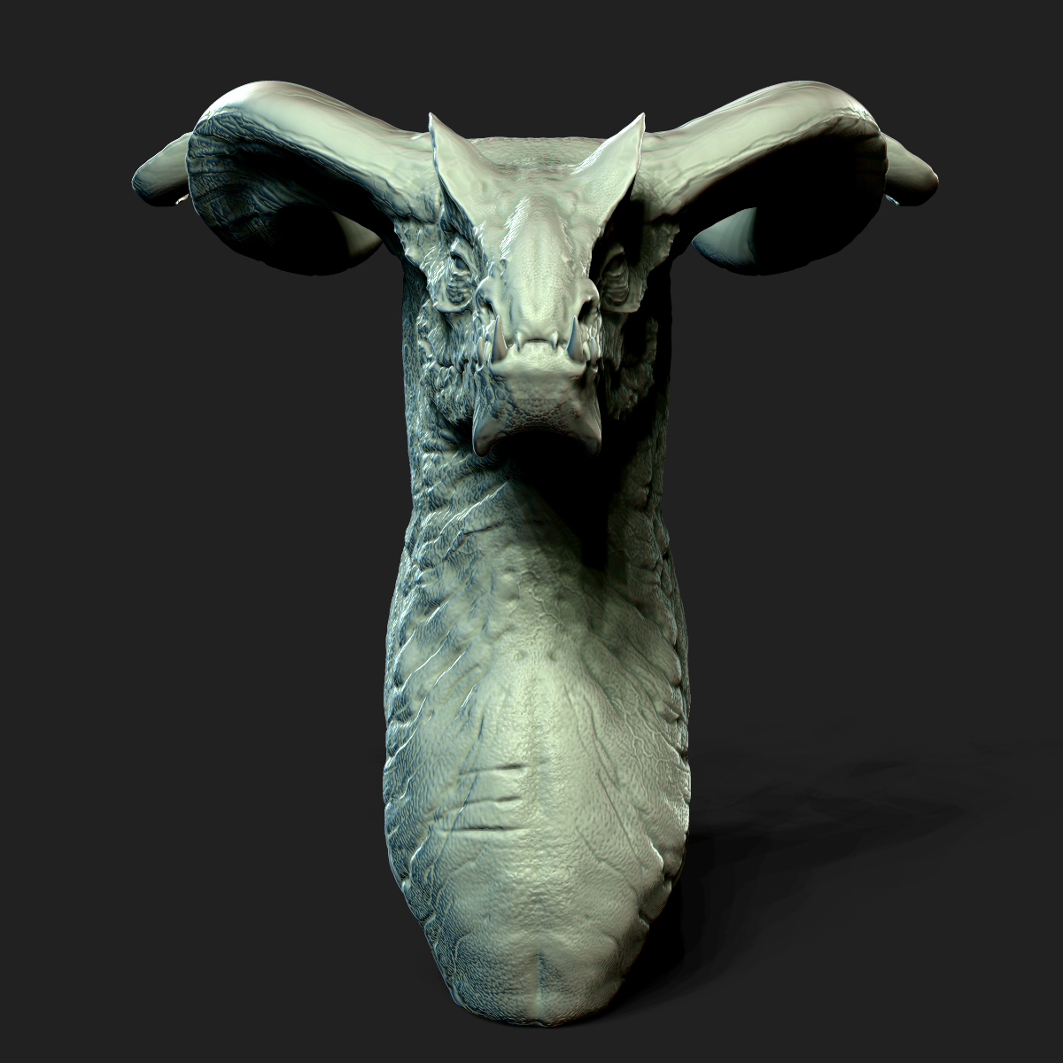 3d model dragon head print