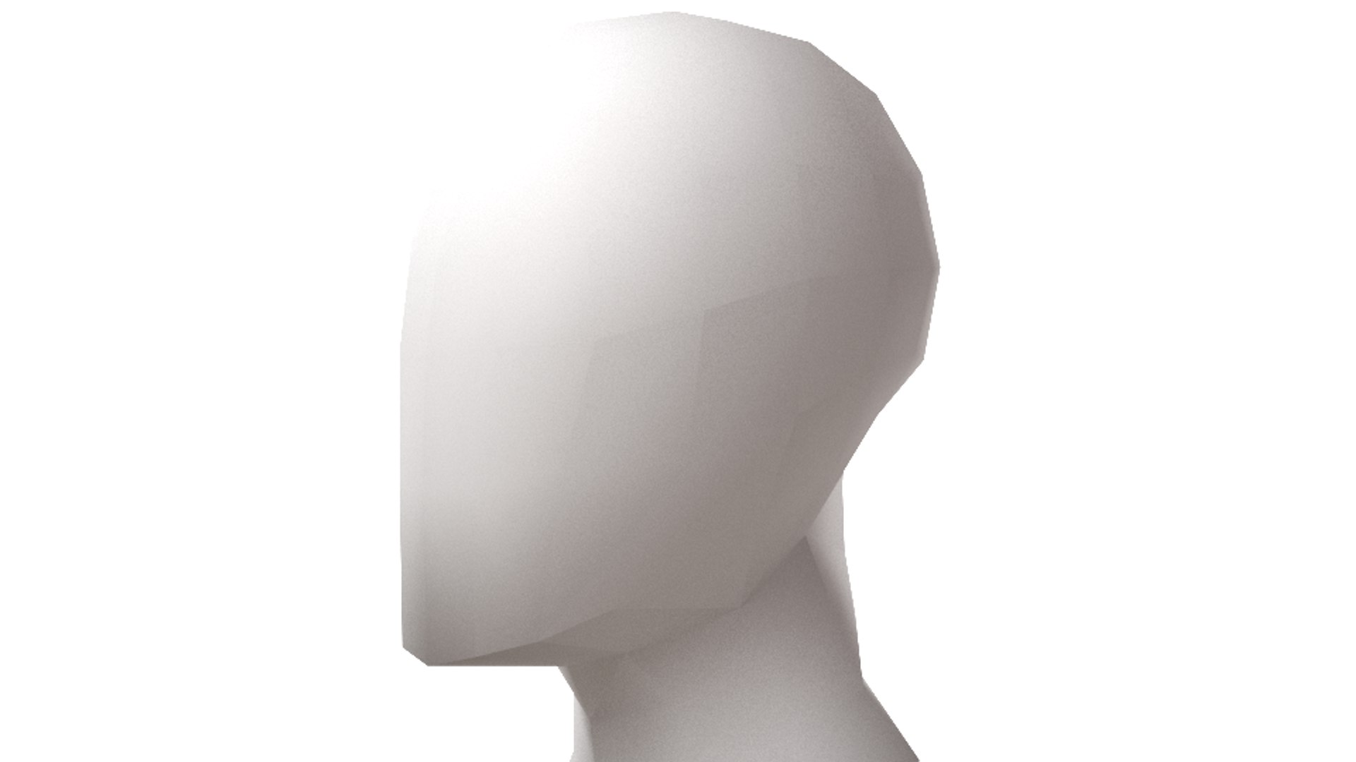 3d Mesh Perfect Base Human Head Model