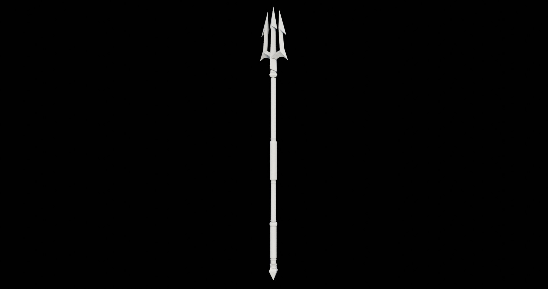 Trident GameReady Lowpoly PBR V-Ray Arnold Textures Included 3D model ...