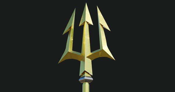 modelo 3d Trident GameReady Lowpoly PBR V-Ray Arnold Texturas incluidas ...