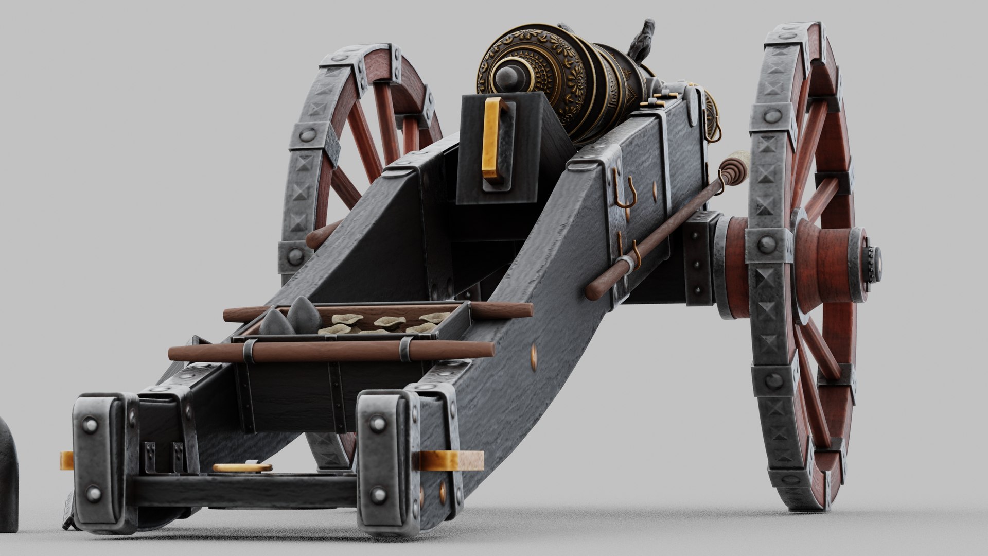 O Kit 01 Cannon Kit 05 Of 05 Royal Imperial Cannon 3D Model ...