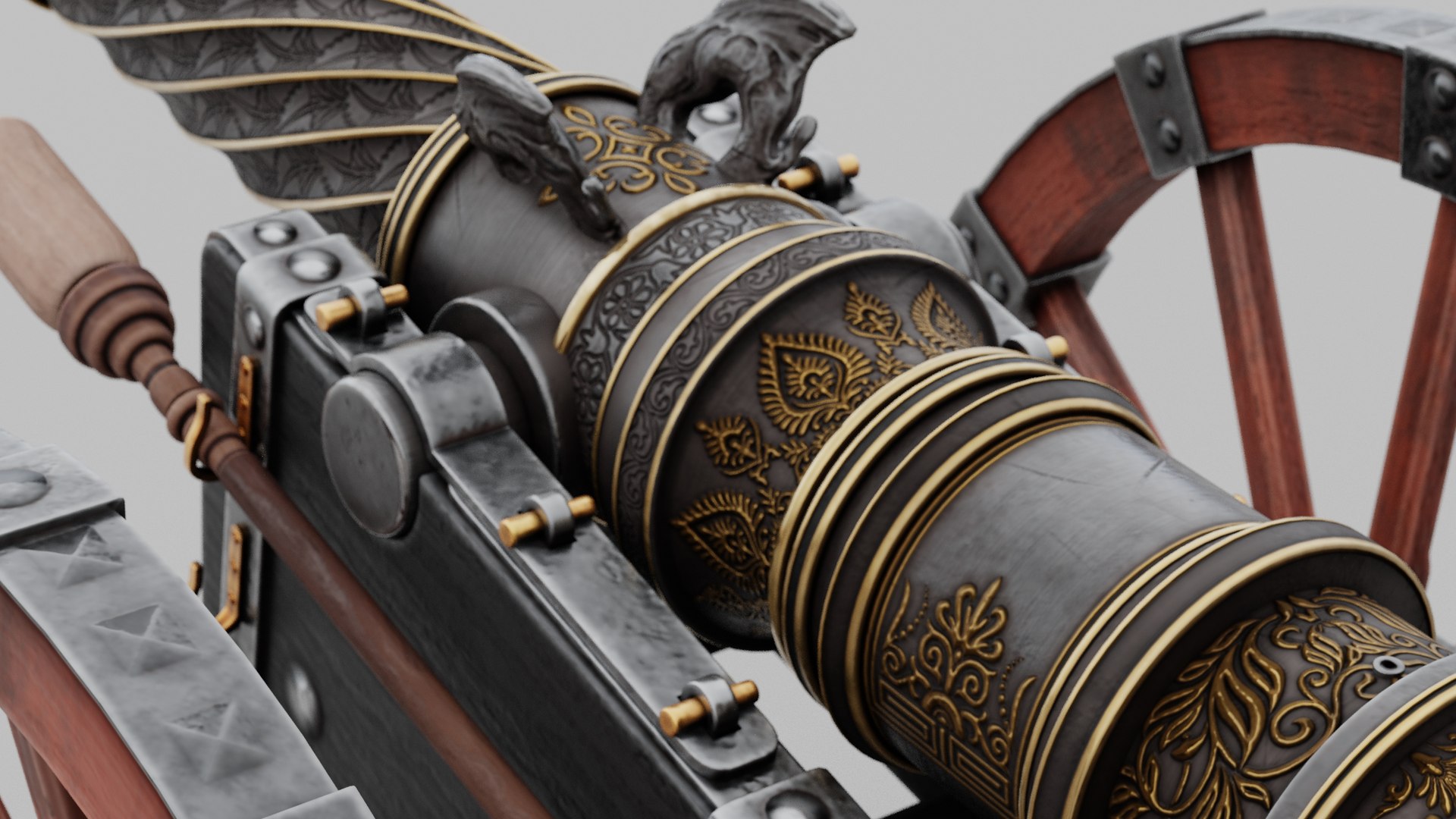 O Kit 01 Cannon Kit 05 Of 05 Royal Imperial Cannon 3D Model ...
