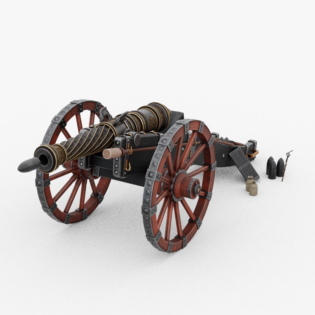 O Kit 01 Cannon Kit 05 Of 05 Royal Imperial Cannon 3D Model ...
