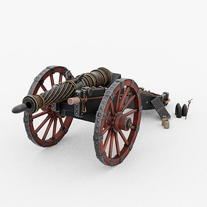 3D Ww1 Cannon Model - TurboSquid 1158935