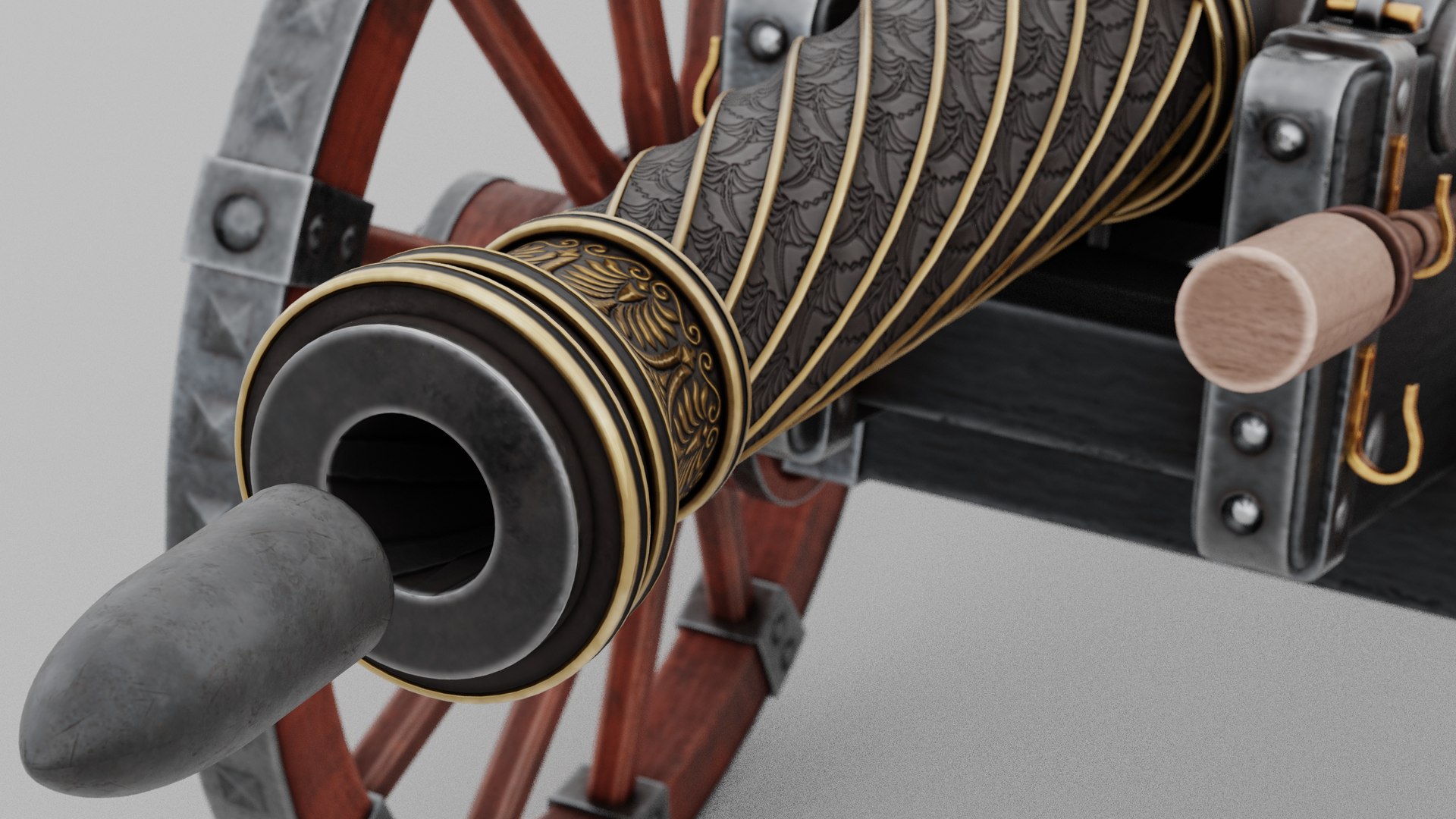 O Kit 01 Cannon Kit 05 Of 05 Royal Imperial Cannon 3D Model ...