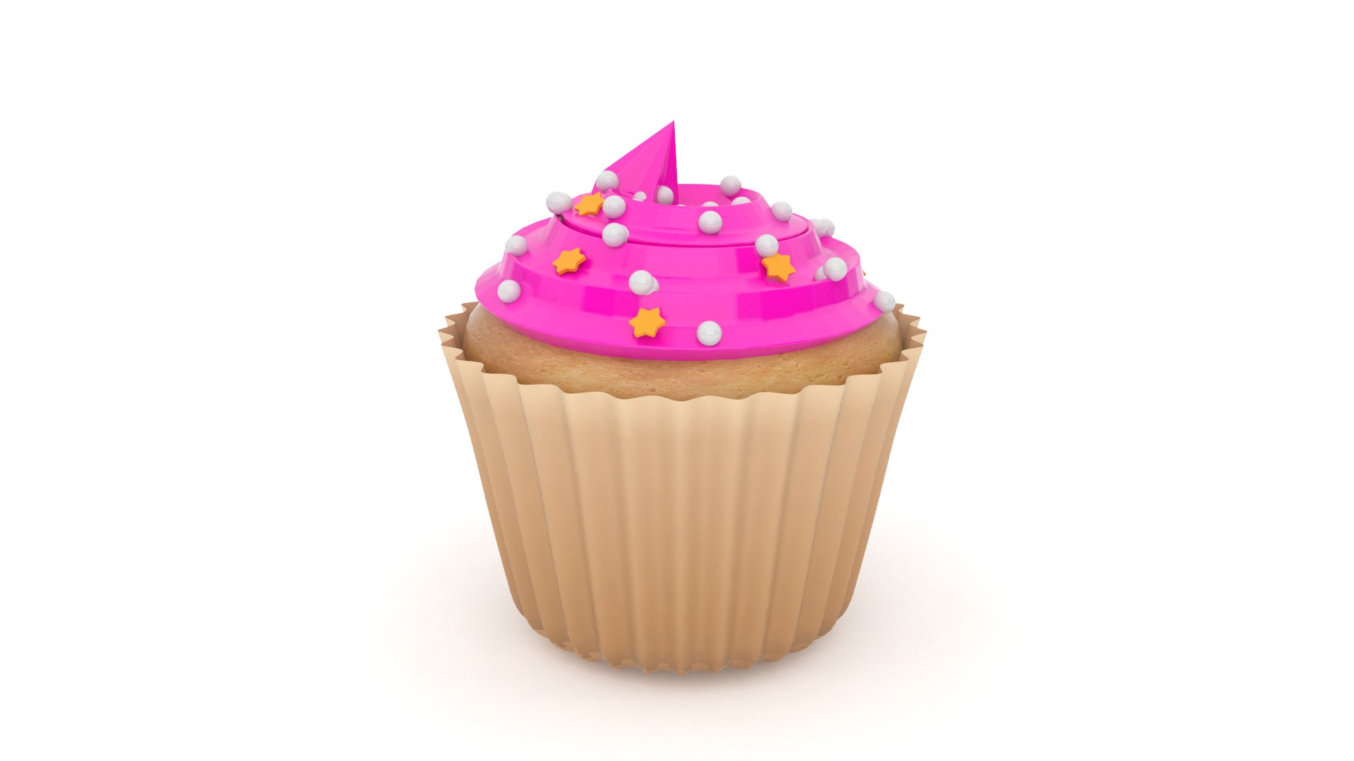 realistic cupcake v4 3d 3ds