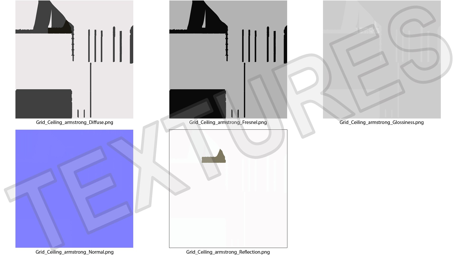 3D Aluminum Grid Ceiling - TurboSquid 1993731