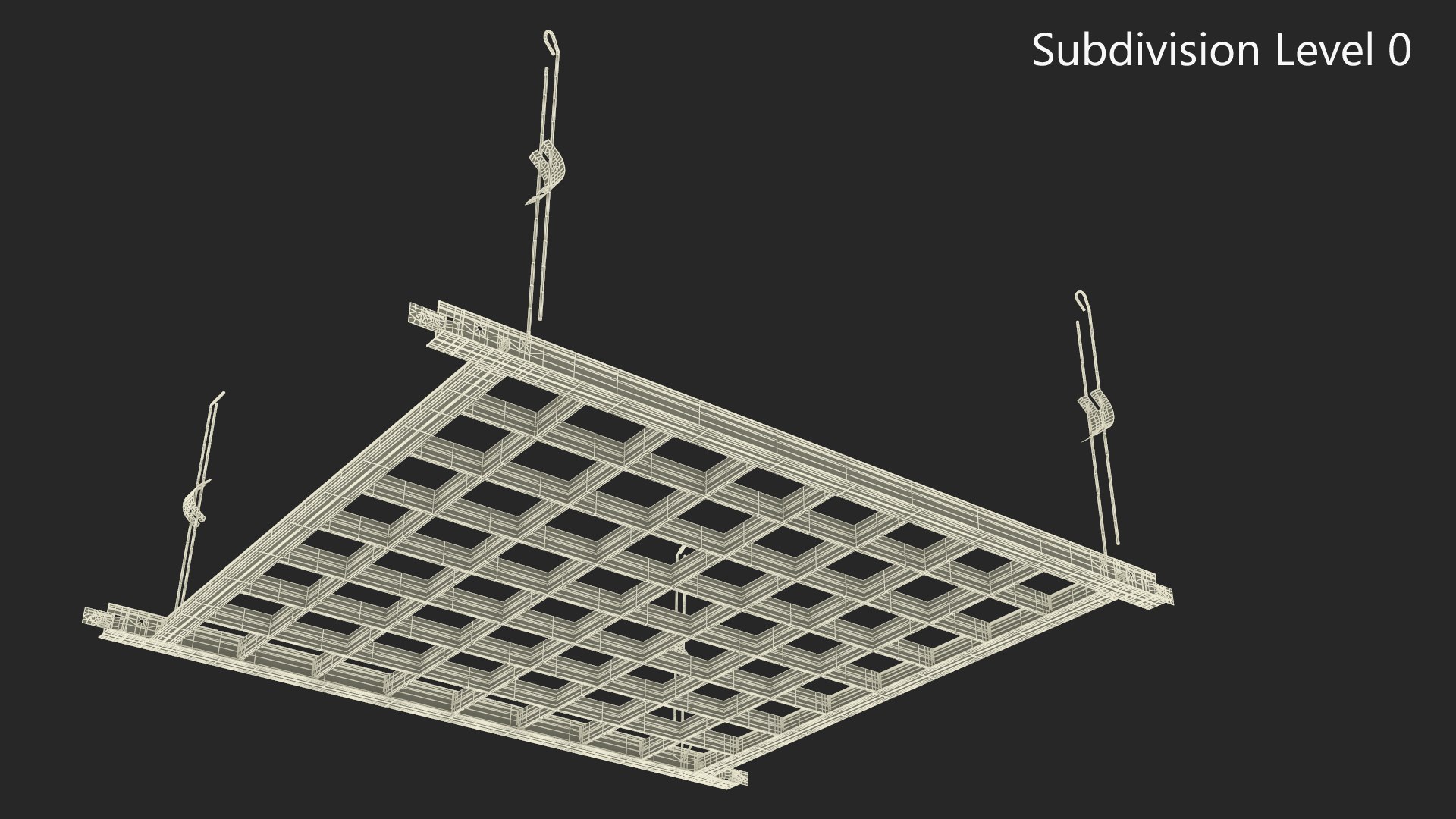 3D Aluminum Grid Ceiling - TurboSquid 1993731