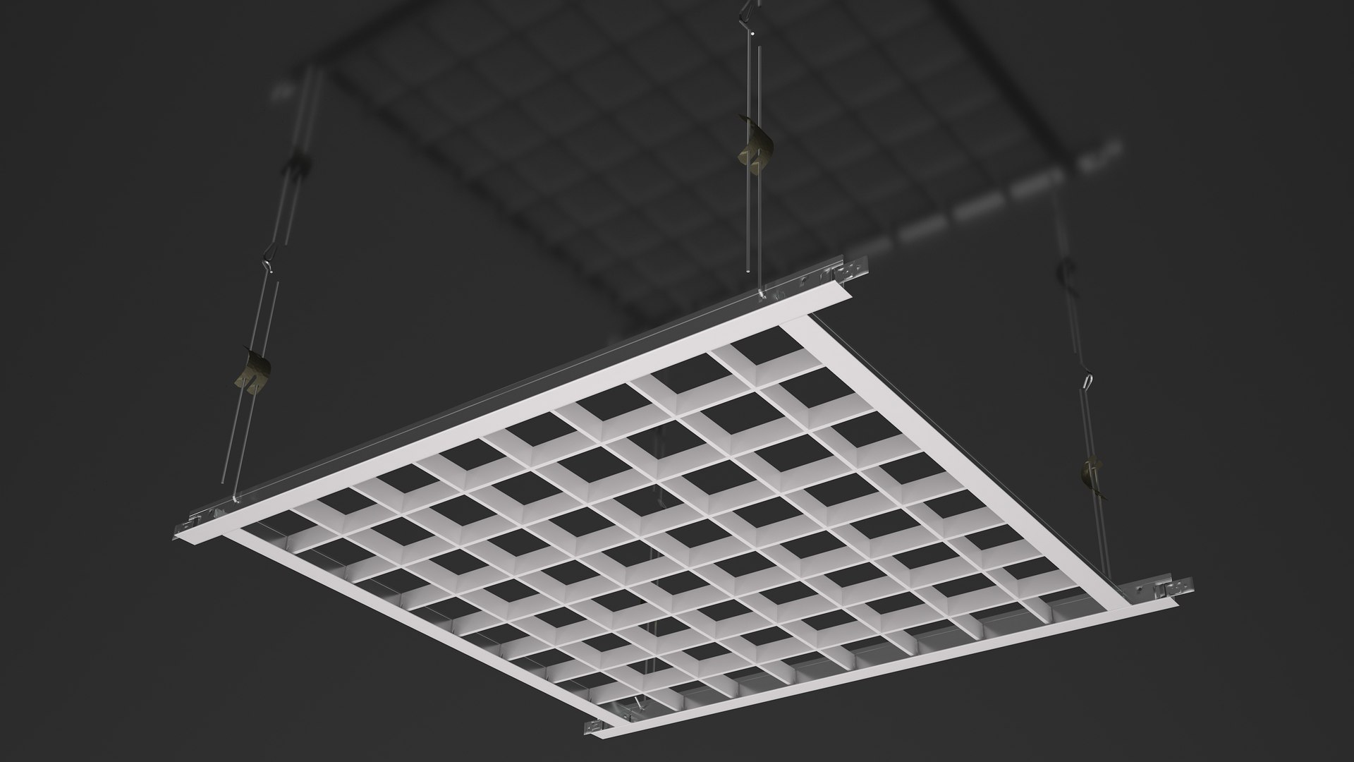 3D Aluminum Grid Ceiling - TurboSquid 1993731
