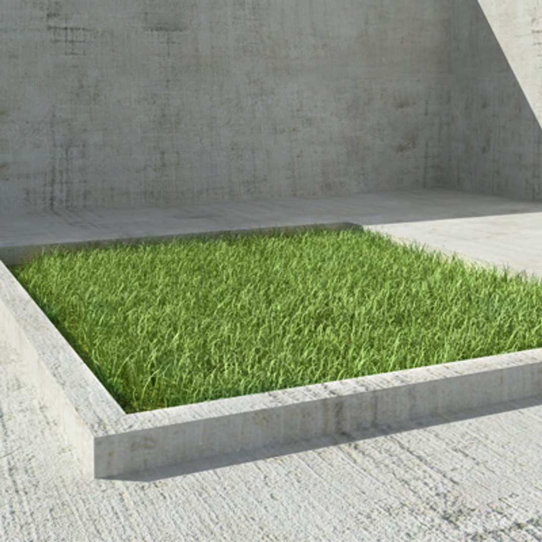 Photorealistic Proxy Grass Ground 3d Model