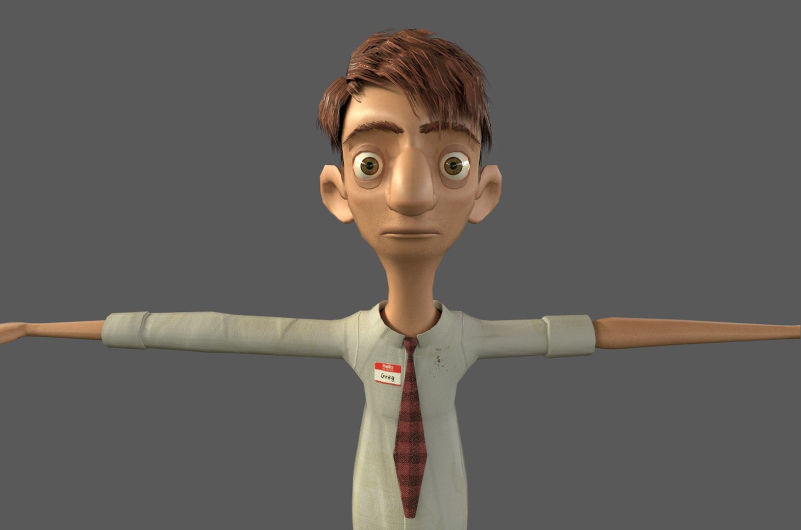 3D Low Poly Real-time Character: Greg | Ready For Rigging - TurboSquid ...