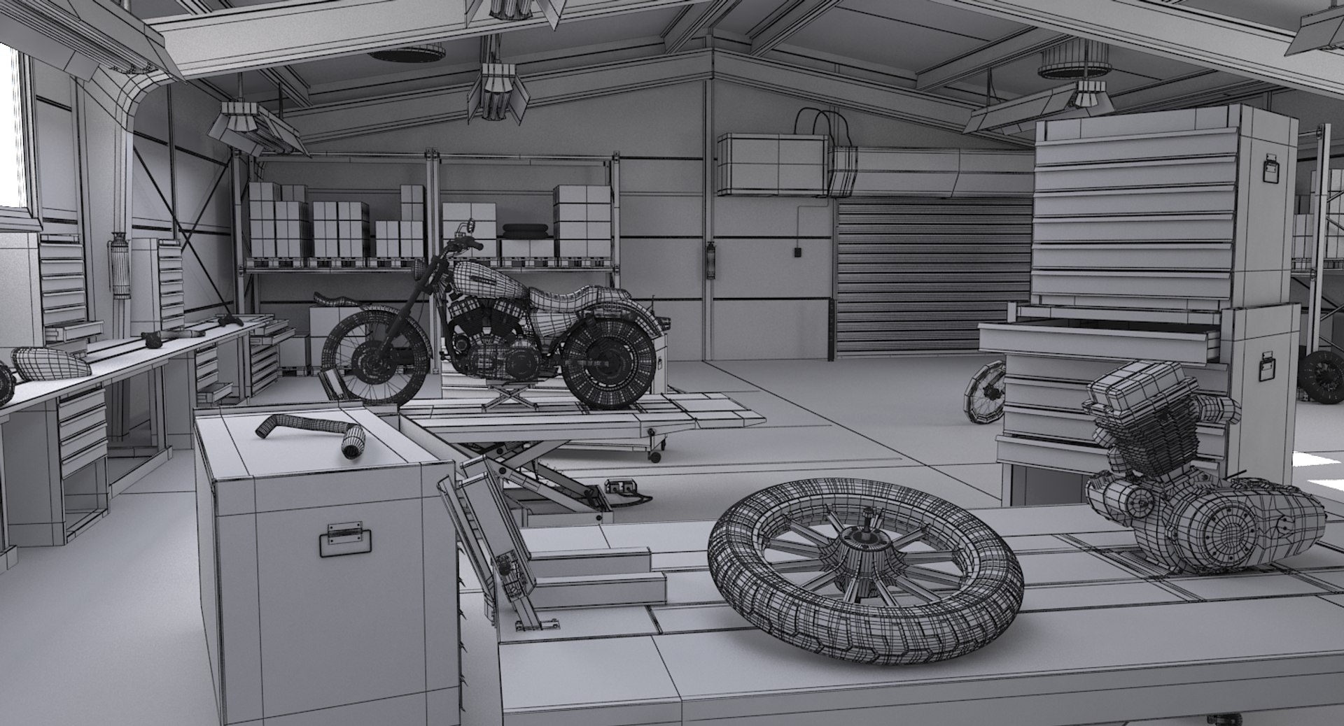 3D Model Motorcycle Interior - TurboSquid 1391256