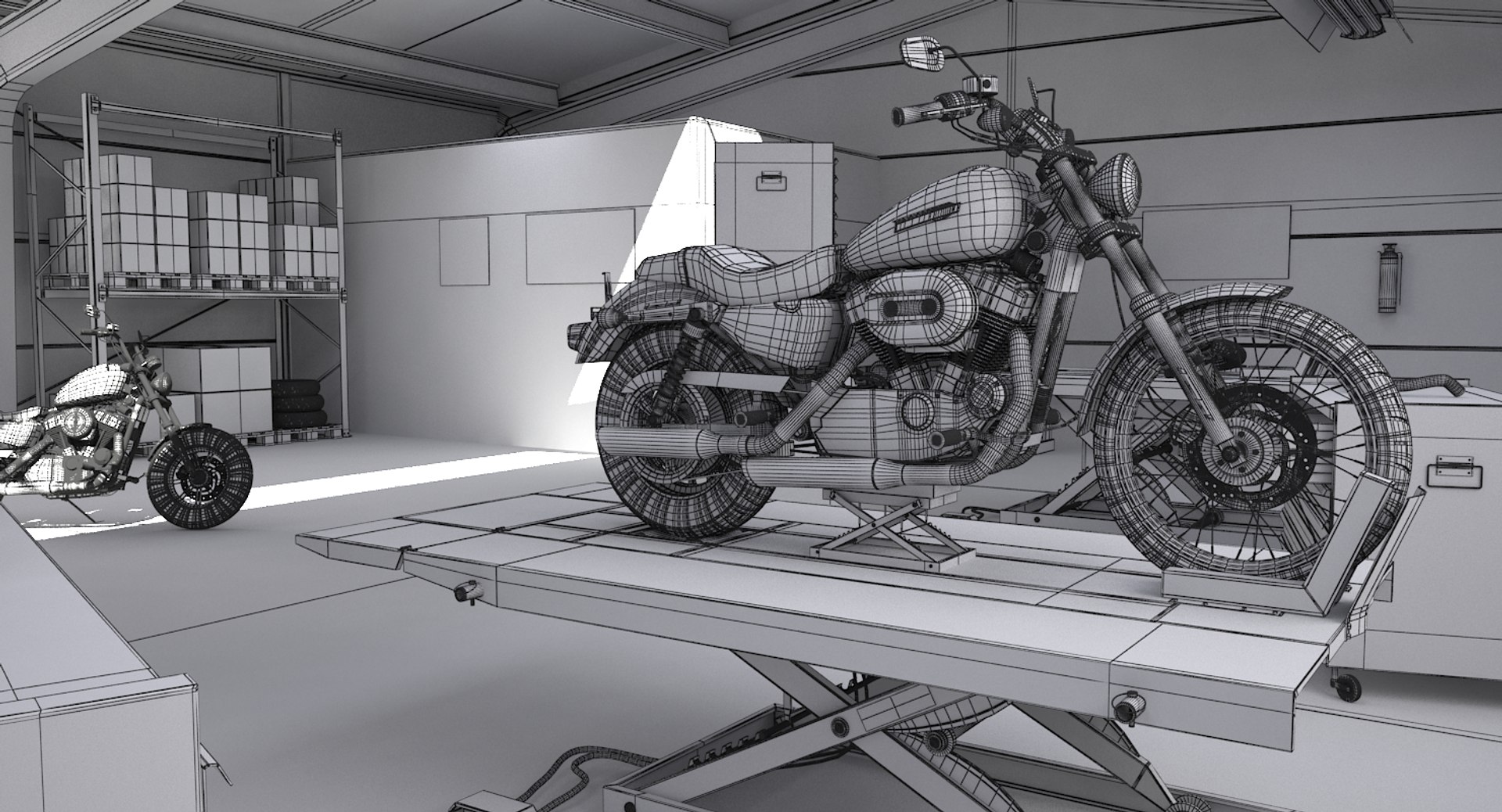 3D Model Motorcycle Interior - TurboSquid 1391256