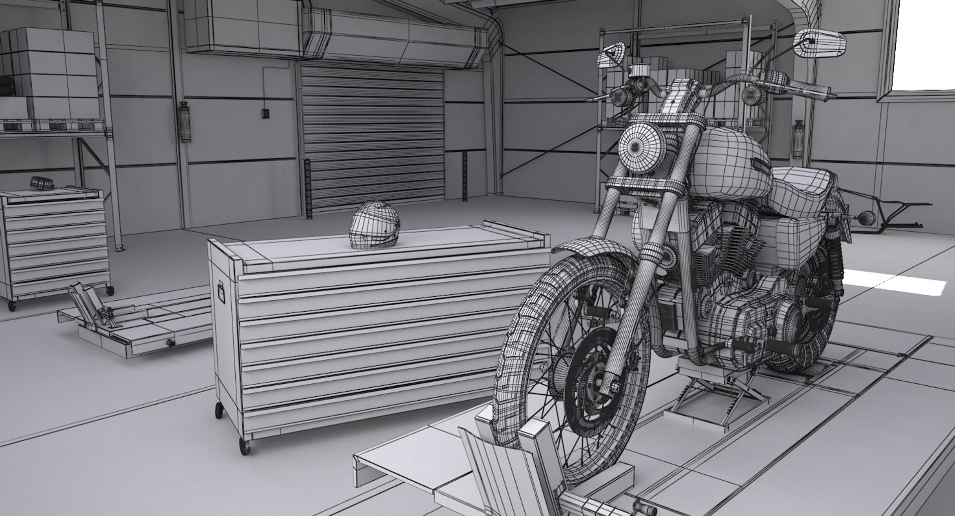 3D model motorcycle interior - TurboSquid 1391256